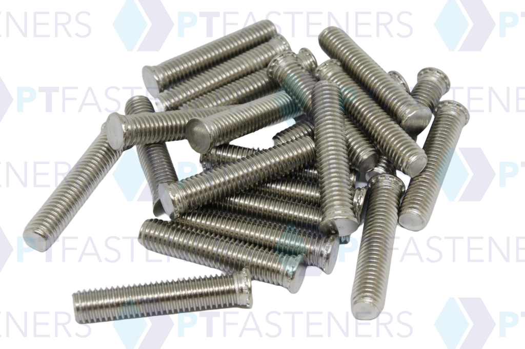 Self-Clinching Flush Head Stud M8-40 (Stainless) (100 pcs) | PT Fasteners